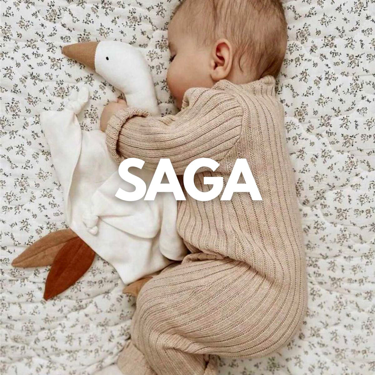 Saga Copenhagen - Marque bébé écoresponsable - Doudou lange en coton ...